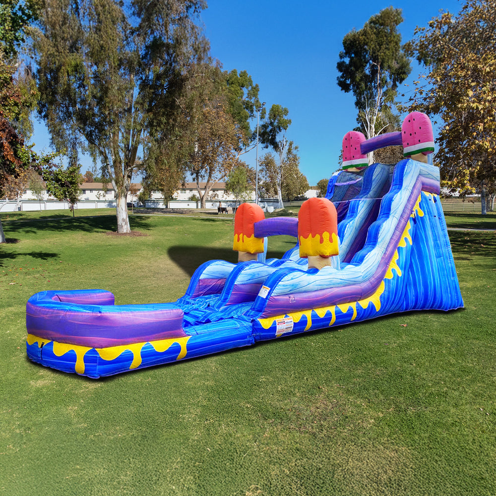 Chill Out with the Ice Pops 19ft Slide - The Coolest Inflatable Adventure!