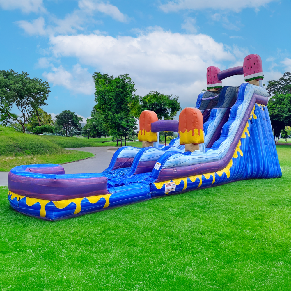 Chill Out with the Ice Pops 19ft Slide - The Coolest Inflatable Adventure!