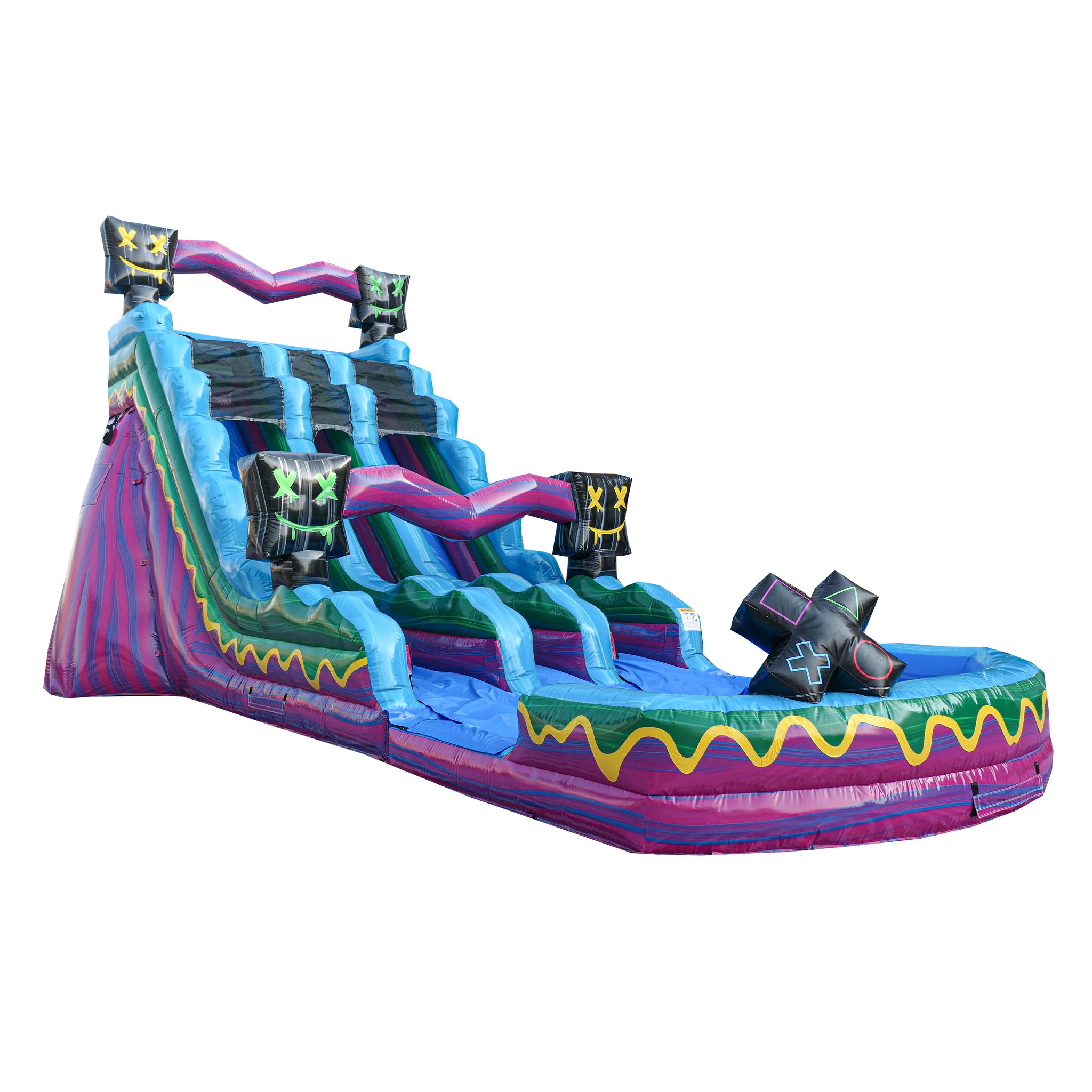 New Level Up 20 ft Dual Lane Slide: Elevate Fun with JumpOrange